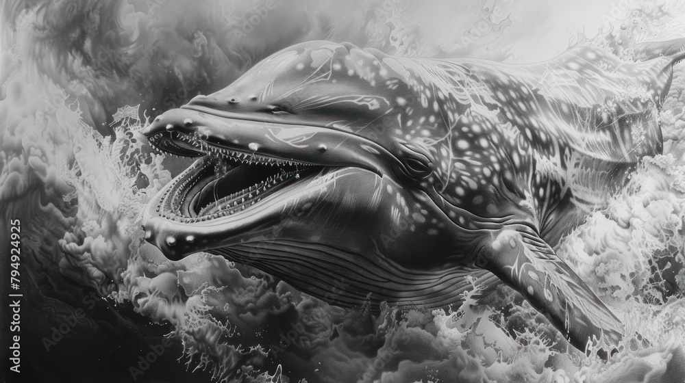 Black and white pencil drawings of fascinating sea creatures. Where art ...