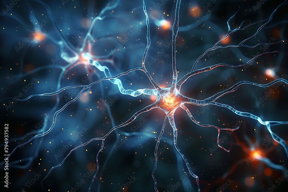 Neurons triggering brain activity triggering biological electrical ...