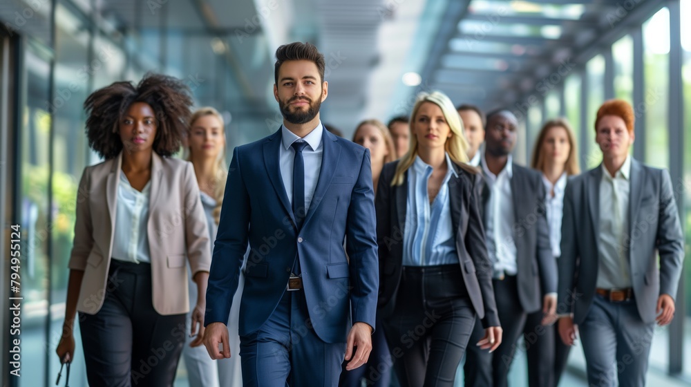 The team in the office works as one, united by a common goal to succeed ...