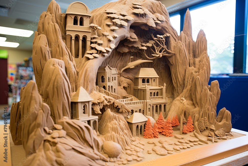 Sand Art Competition Highlights: Kinetic Sand Animation Displays Stock ...