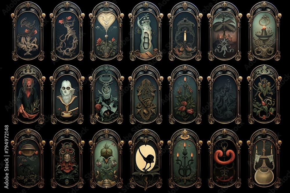 Gothic Tear-Drenched Tarot Masterpieces: Mystic Tarot Card Collections ...