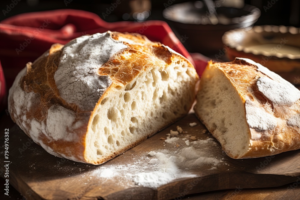 Beginner's Guide to Rustic Ciabatta Bread Baking: Step-by-Step Tutorials Stock Illustration ...