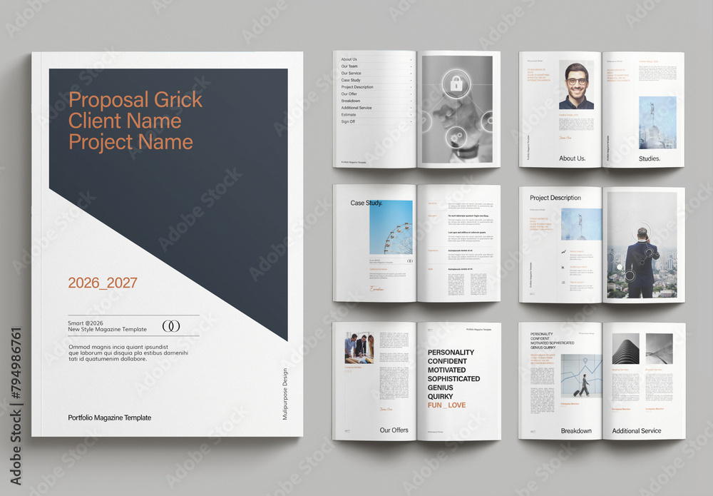 Proposal Brochure Template Stock Template | Adobe Stock