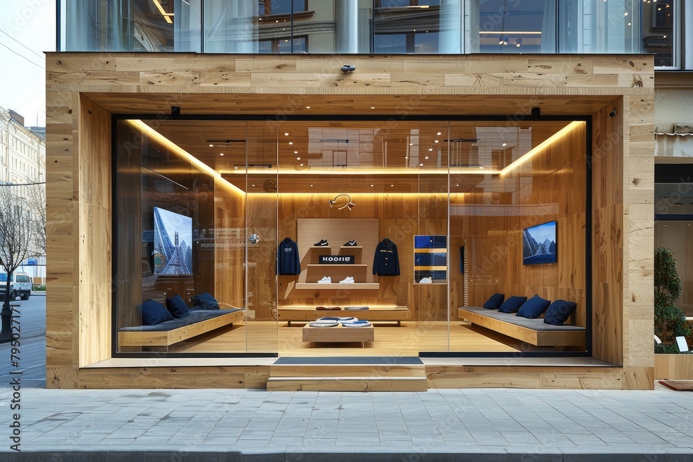 modern and stylish shop window display professional photography Stock ...