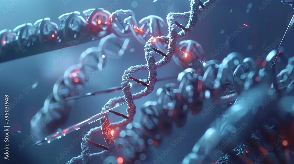 CRISPR-Cas9: Unleashing the Power of Gene Editing Stock Illustration ...
