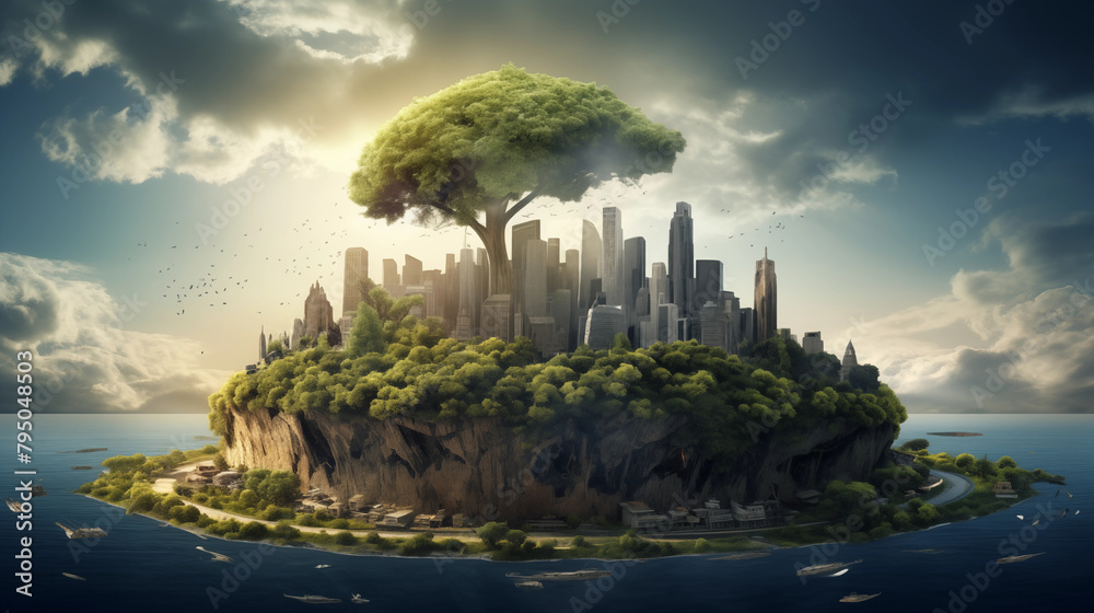 Coexistence between city and nature, Forests help improve the climate ...