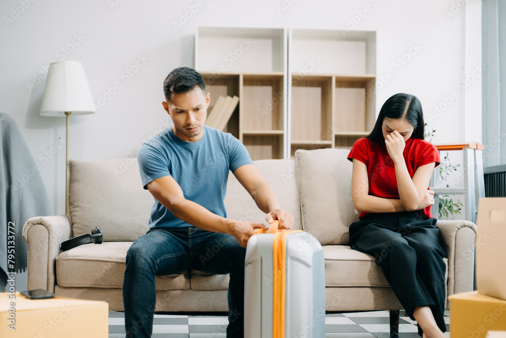 Divorce. Asian couples are desperate and disappointed after marriage ...