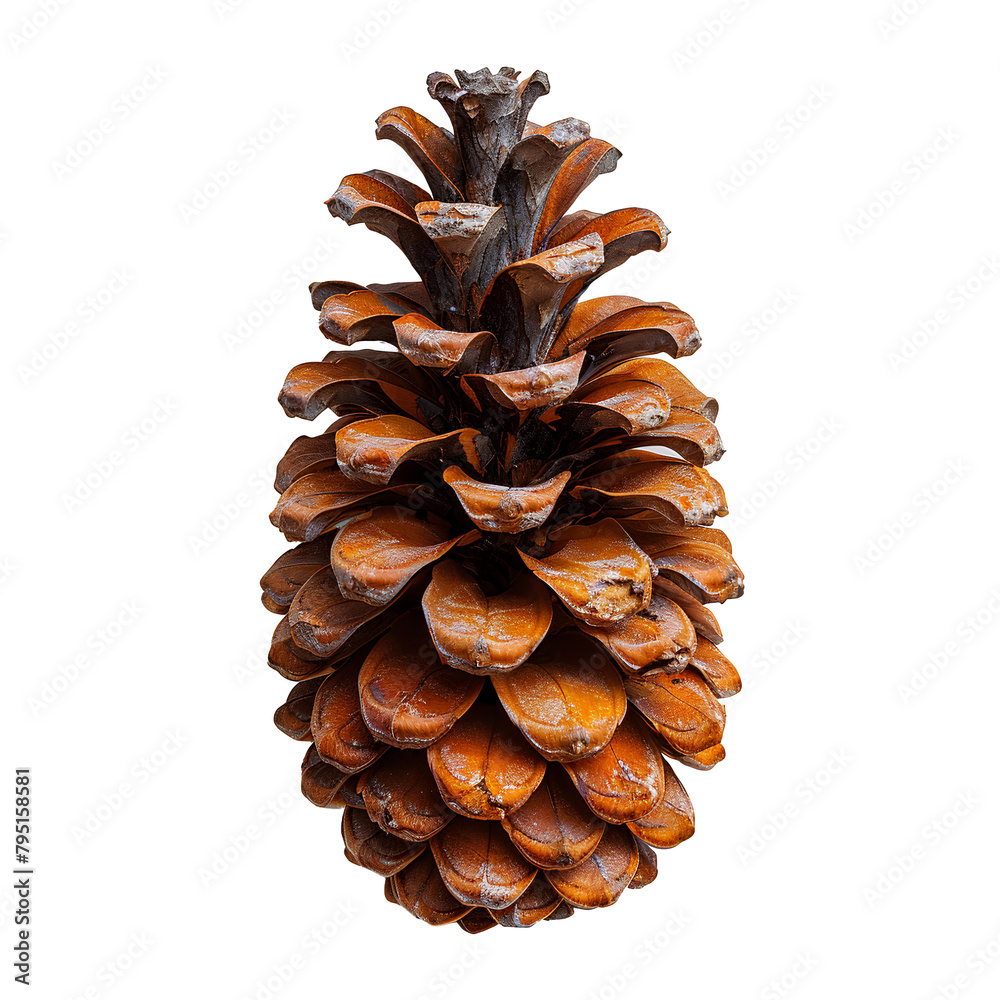 Pine cone PNG. Pine cone from pine tree isolated. Pine cone flat lay ...