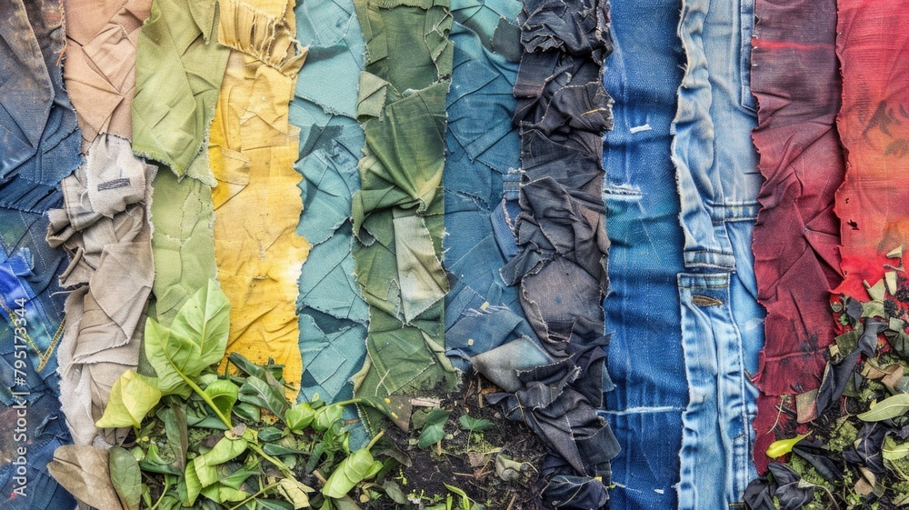 visualization of the life cycle of biodegradable denim from creation to ...