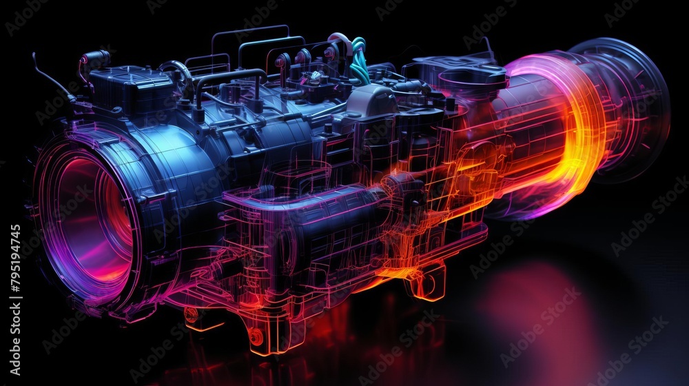 Visual representation of heat distribution across different parts of an ...