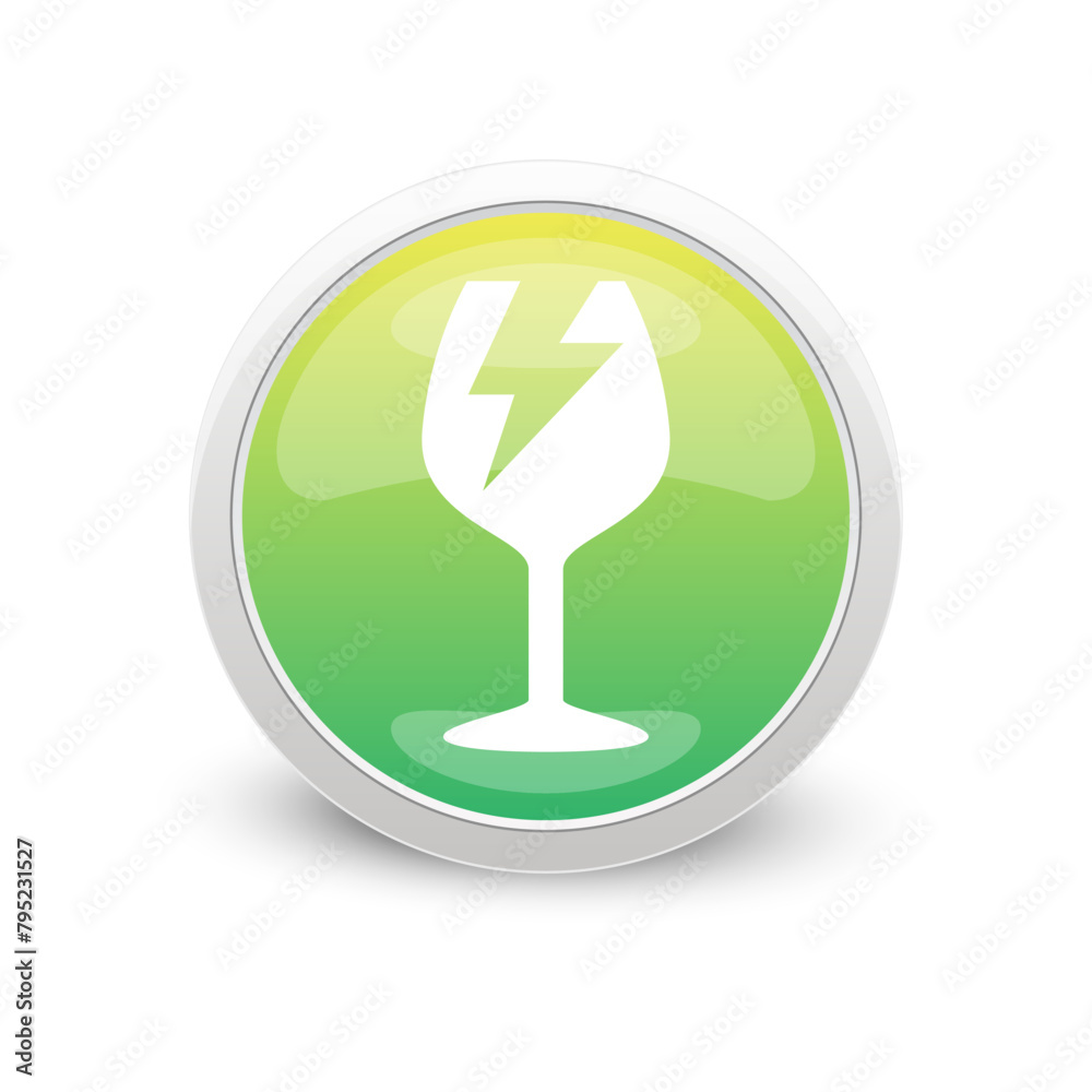 Sticker fragile handle with care vector. warning label, fragile label ...