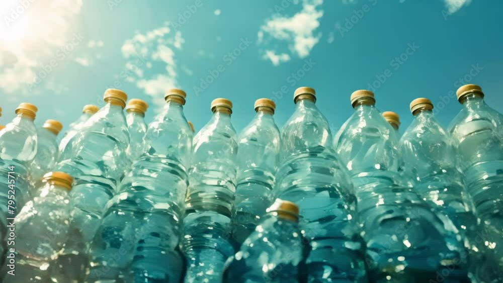 Skyward Plastic Symphony: The Recycling Ensemble. Concept Eco-friendly ...