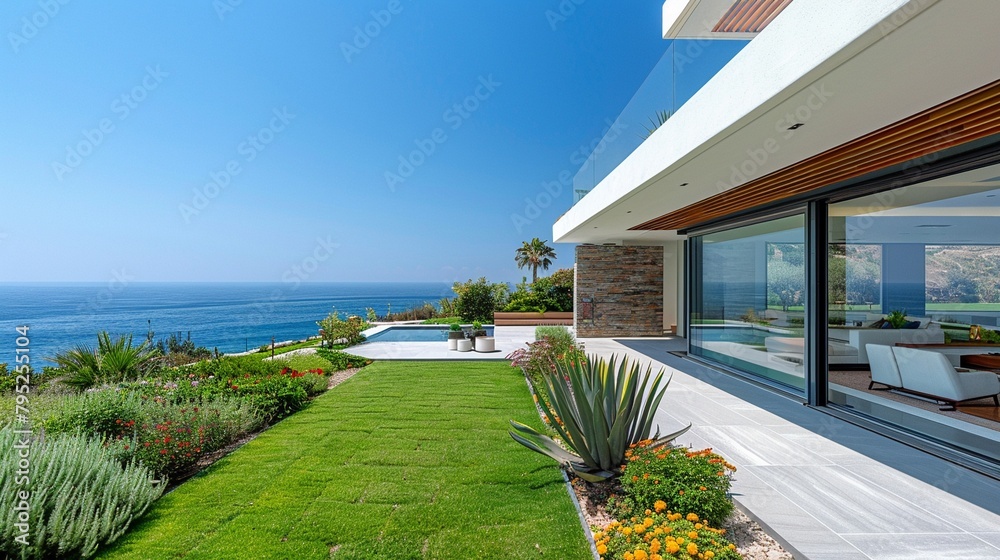 Professional photography, the angle is looking out from the ...