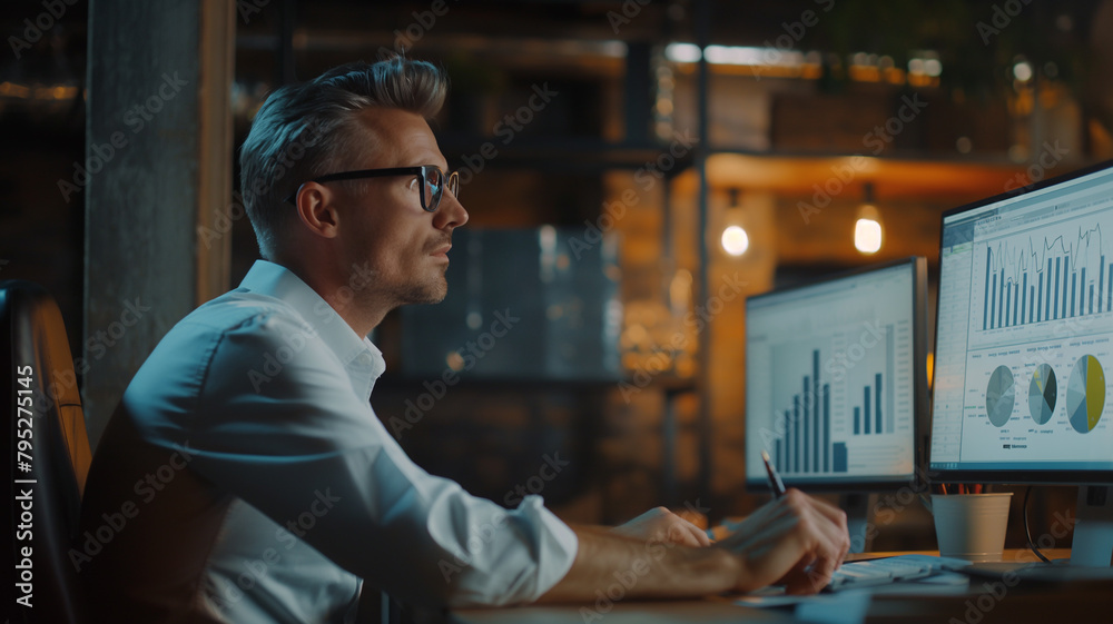 Data Analytics in Action: Metrosexual Man Observing Business Trends on ...