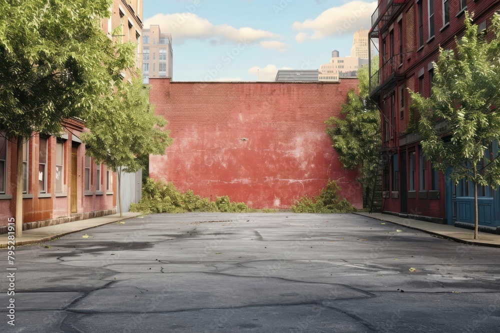 Empty street stage alley city road. Stock Photo | Adobe Stock