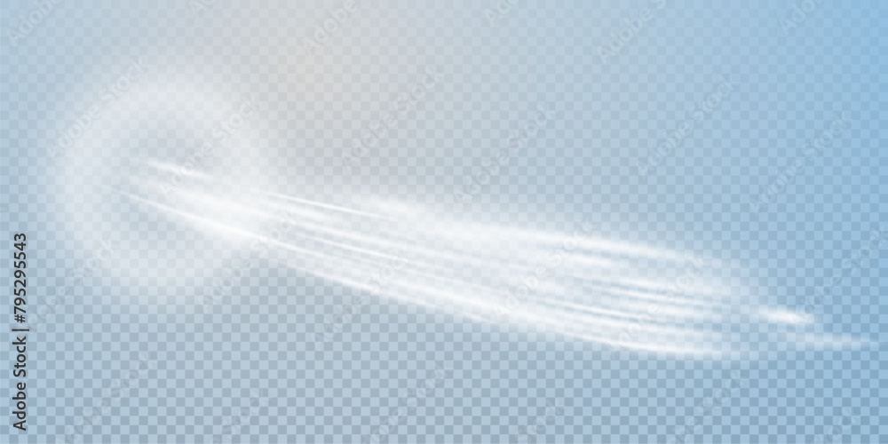 The text describes various visual effects, including a light trail wave ...
