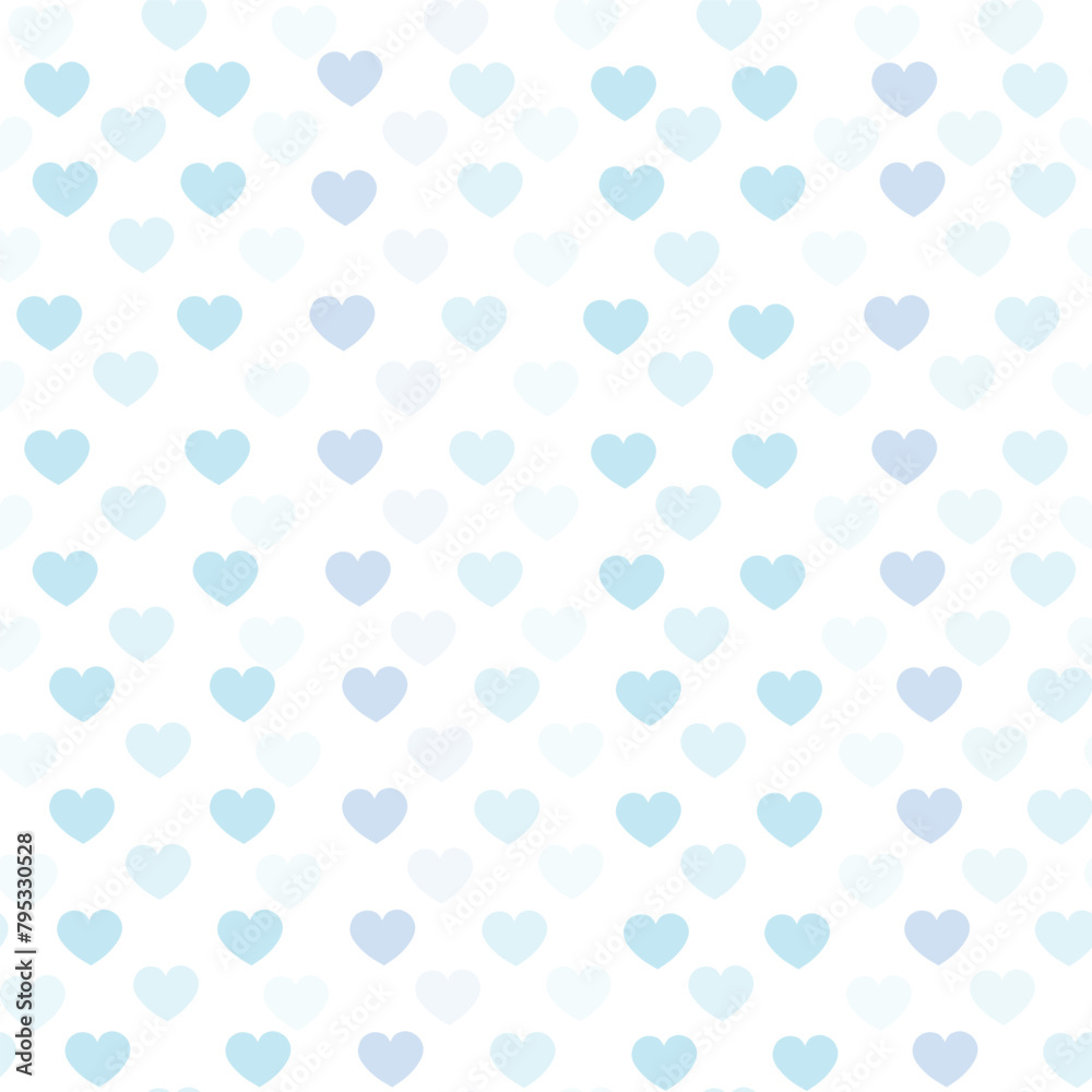 Pattern with light blue hearts. Pattern for children textile ...
