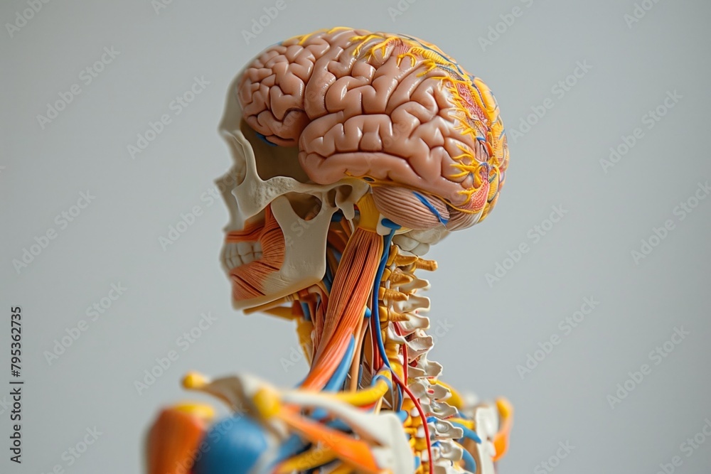 cervical vertebrae abstract 3d image by mri cervical spine for a ...