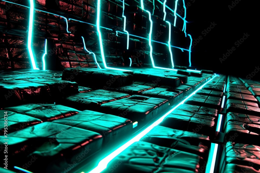 Concept of Big Data, showcasing visual interplay of large-scale interconnected nodes and data ...