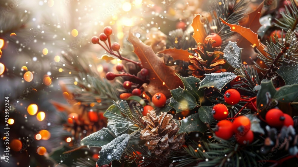 Festive imagery celebrating the essence of different seasons and ...