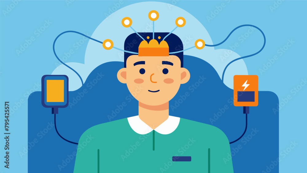 A patient undergoes transcranial direct current stimulation tDCS a ...