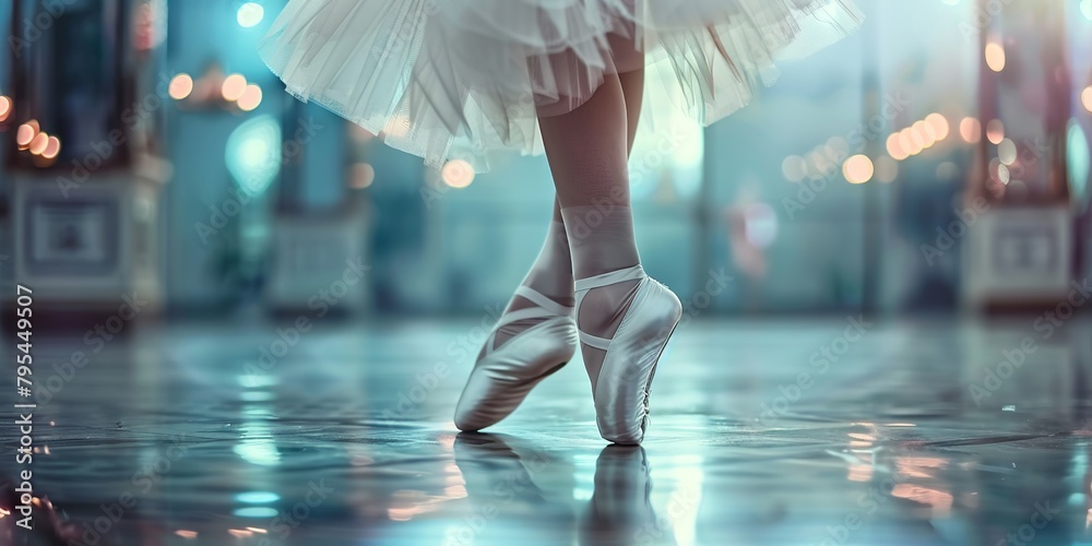 Closeup Mockup template for website design of a dancing legs of ...