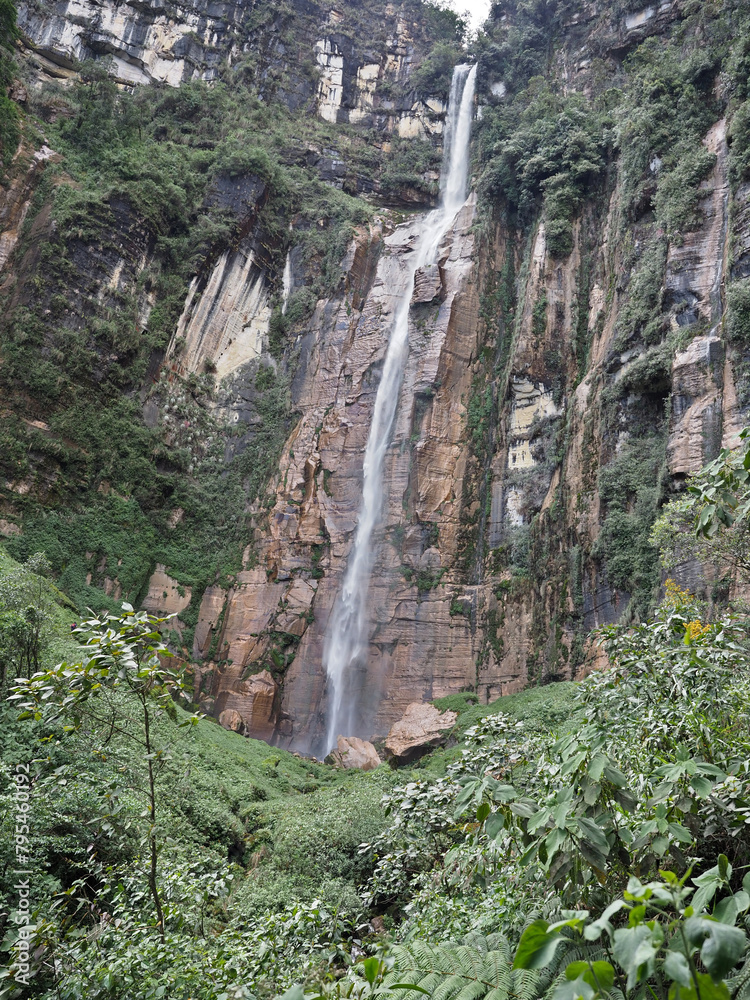 Yumbilla Falls. Peru. Yumbilla Falls is a waterfall located in the ...