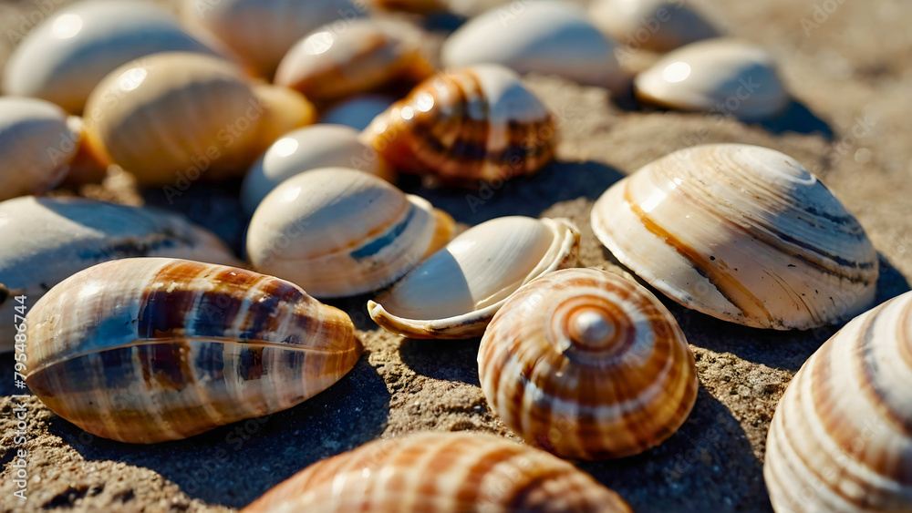 Sea shells, which are located right on the beach, providing a truly ...