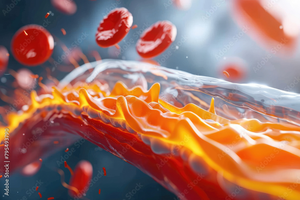 Learn about the effects of cholesterol plaques on artery walls through ...