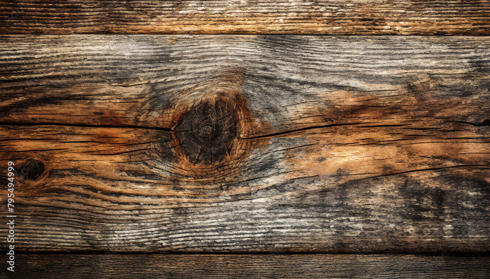A rustic and organic texture of reclaimed wood, with natural grain ...