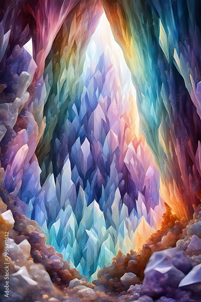 Dive into a world of fantasy with this vibrant AI-generated mobile ...