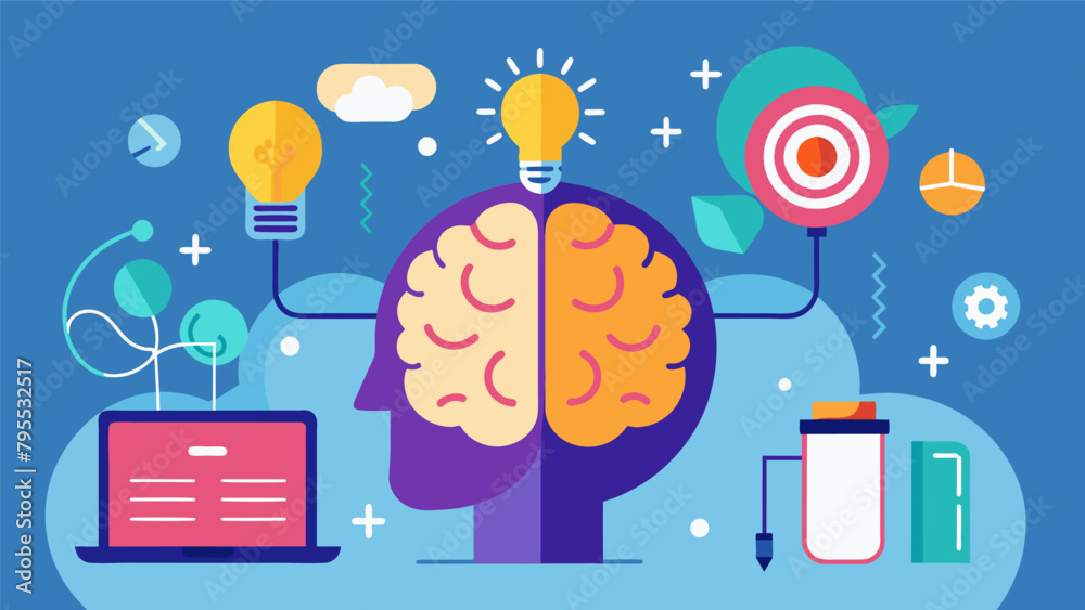 Vettoriale Stock A promotional video for a new brain implant that ...