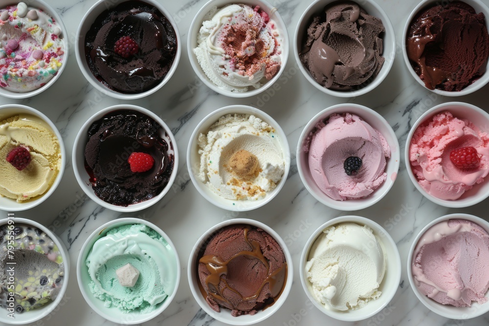 Chocolate ice cream base serves as a cool indulgence in frozen sweets ...