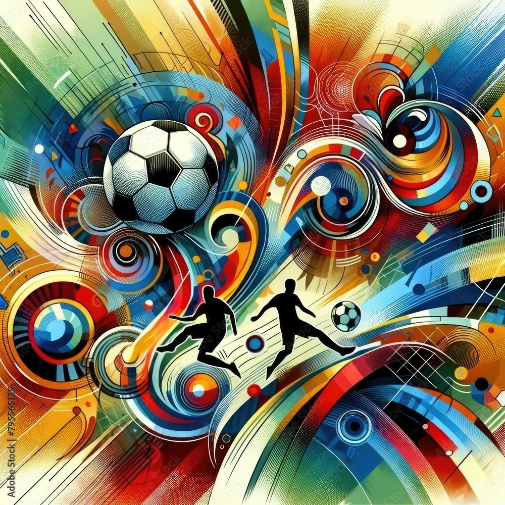 abstract image FIFA World Cup, UEFA European Football Championship ...