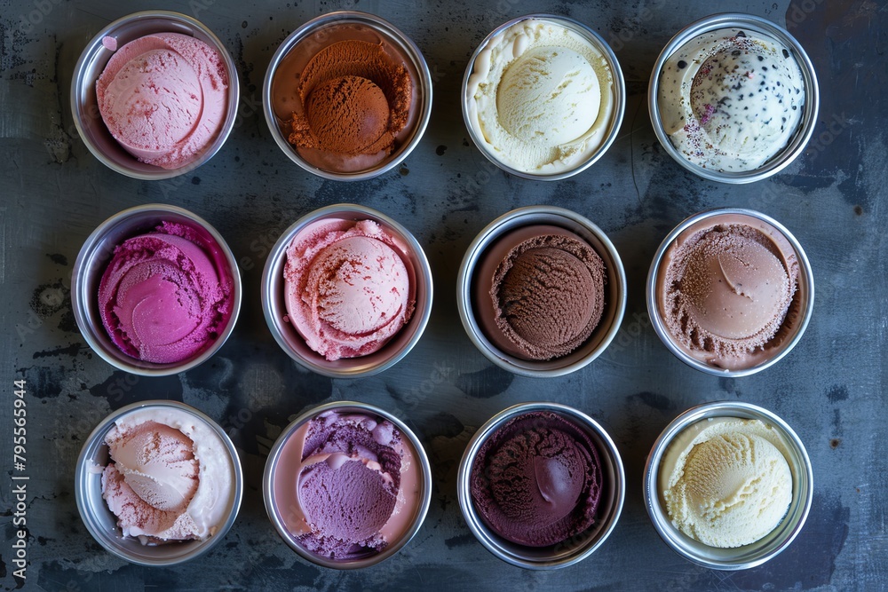 Velvety ice cream taste featured in photography snack sets, showcasing ...