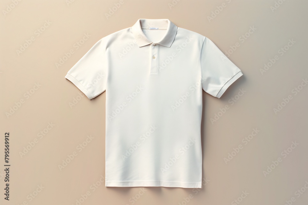 Top View Polo T-Shirt Mockup, Polo T-shirt Mockup, Blank Polo Shirt ...