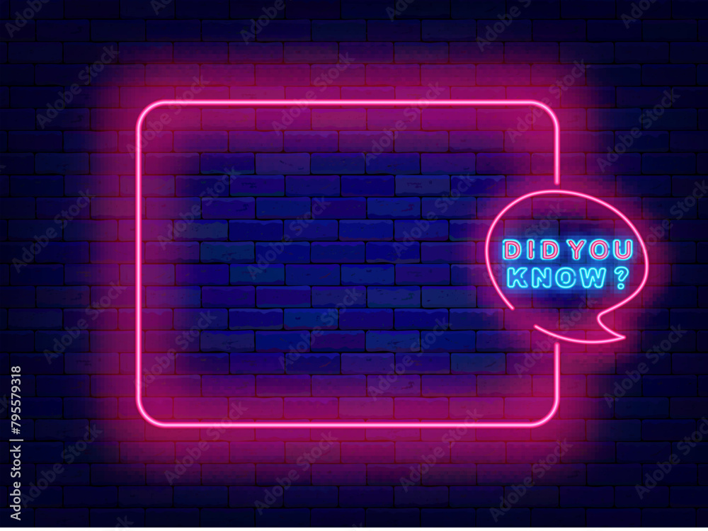 Quiz neon poster. Show and game. Trivia night banner. Greeting card ...