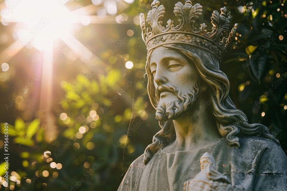 Depiction of Jesus Christ as Shepherd - Jesus Christ holding a Lamb ...