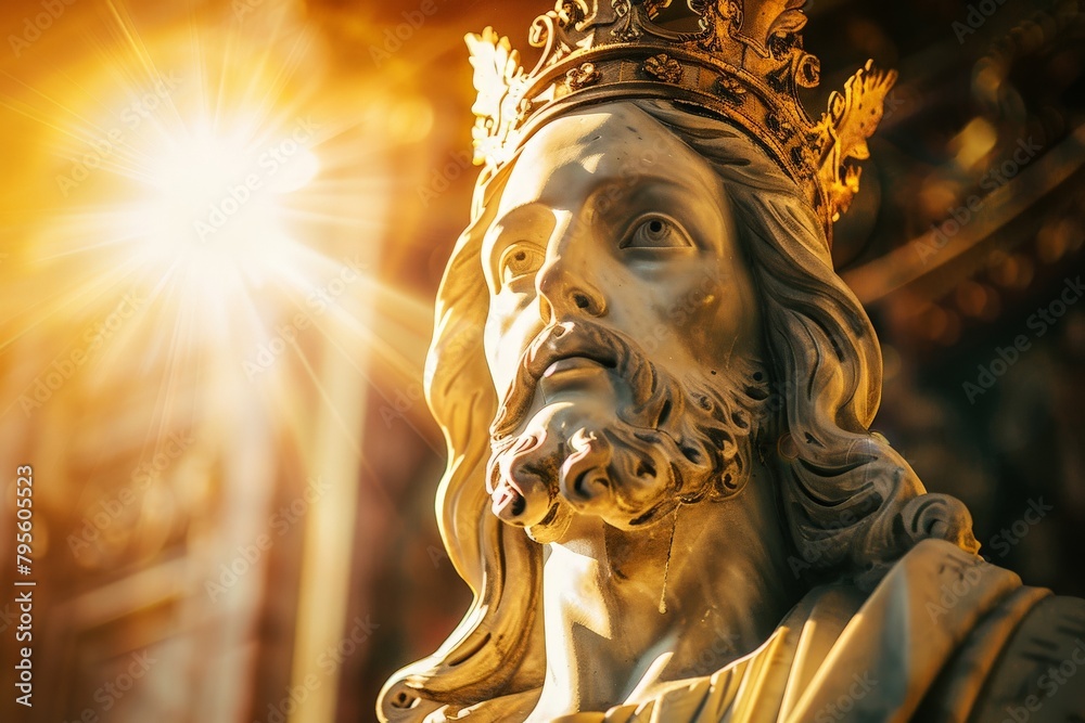 Depiction of Jesus Christ as Shepherd - Jesus Christ holding a Lamb ...