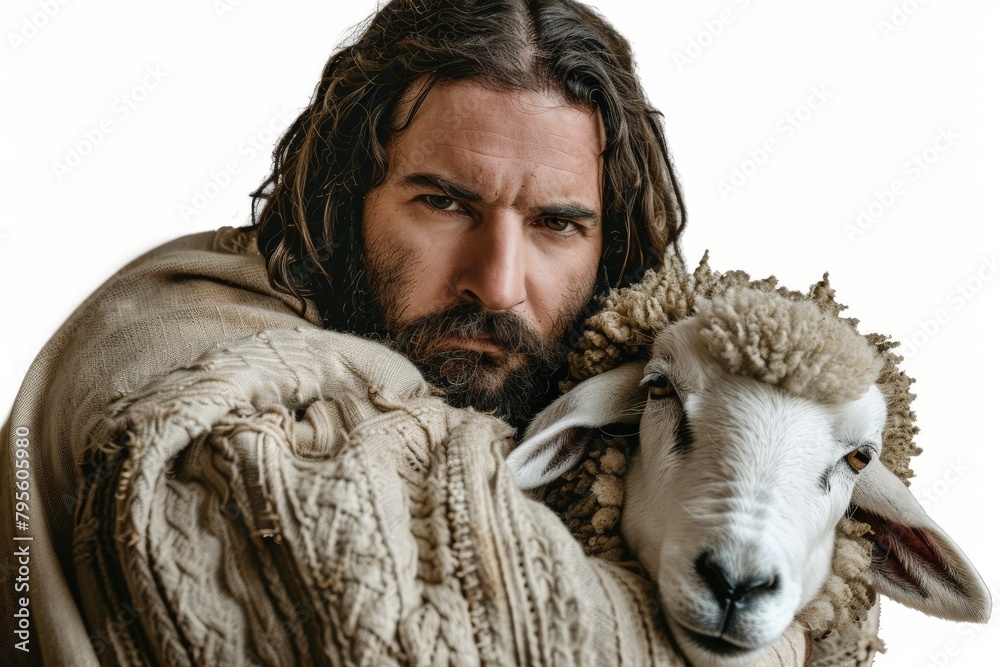 - Jesus Christ, good shepherd, Psalm 23, lamb, sheep, God, bible ...