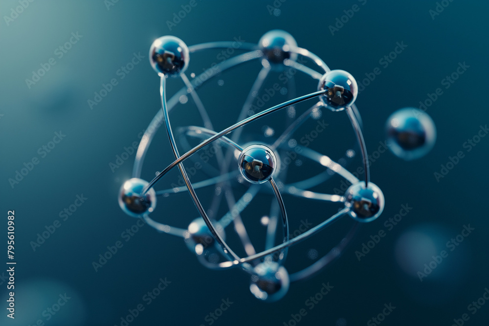 atom on black, Dive into the fascinating world of science with this ...