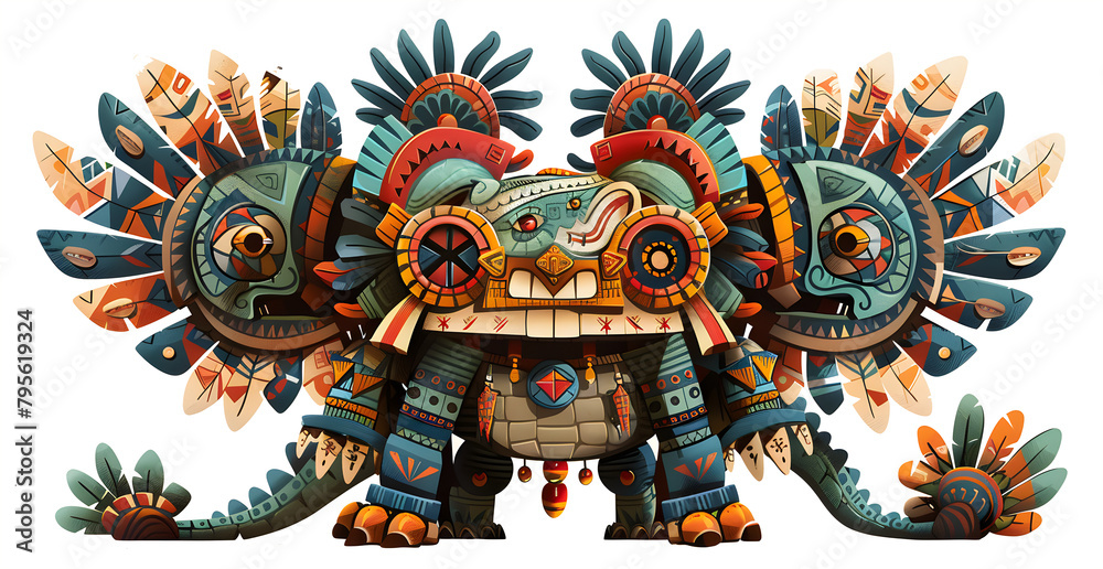god Ah Puch( The god of death and the ruler of Mitnal, the Mayan ...