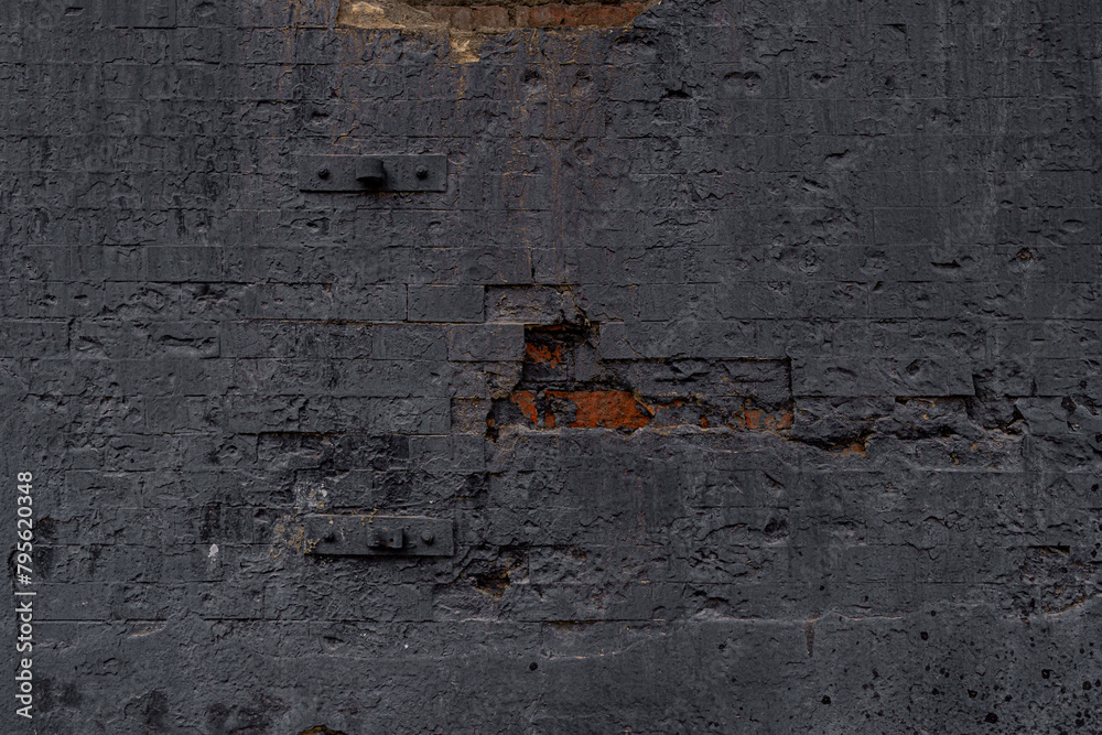 Brick wall texture. Interior of a modern loft. Building's facade. Stock ...