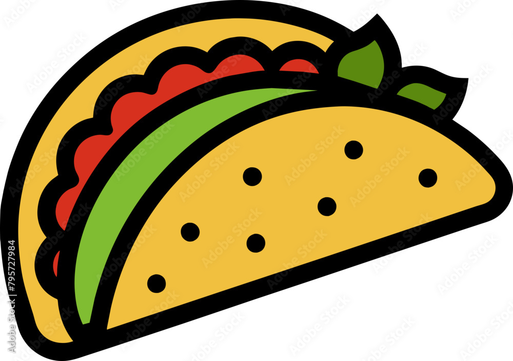 Colorful Mexican Cuisine Vector Art: Capture the Essence of Cinco de ...