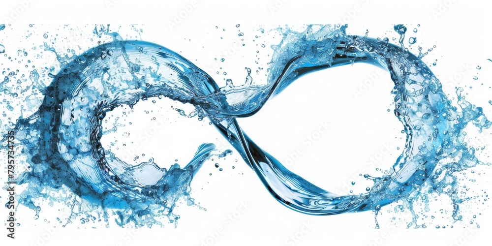An Artistic Representation of the Infinity Symbol Created with Blue ...