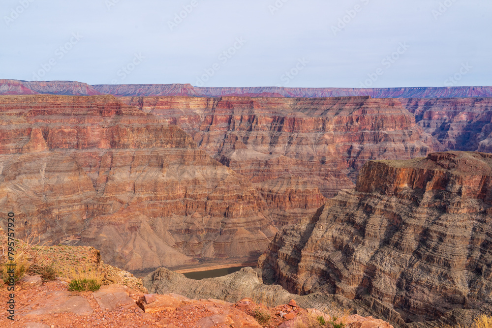Breathtaking and spectacular view of rock formations and Colorado river ...