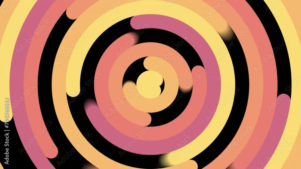 Circular video transitions sunny color scheme palette summer weather ...