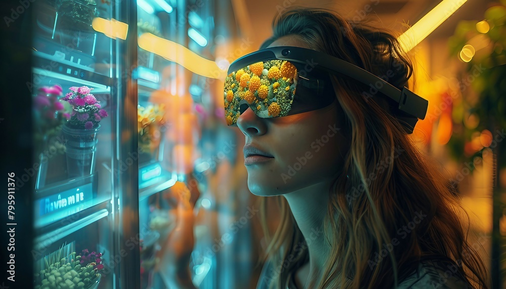 Augmented Reality Shopping, shopper using augmented reality (AR ...