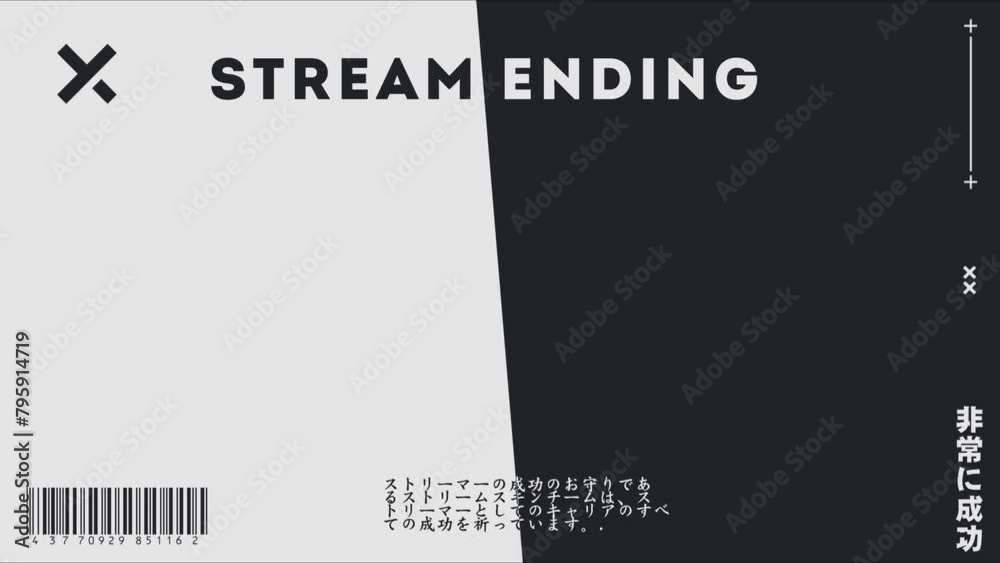 modern stream ending, stream overlay, stream pause, intermission scene ...