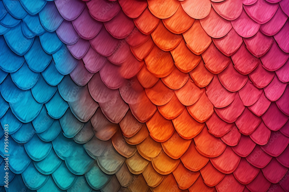 Flame Scale Spectrum: Mesmerizing Fiery Dragon Scale Gradients Stock ...